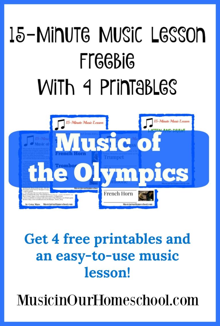15-Minute Music Lesson Freebie: Music of the Olympics - Music in Our ...