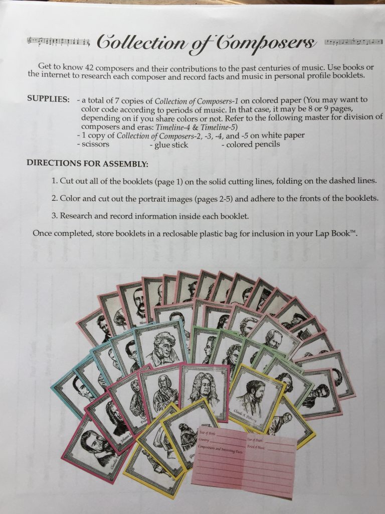 Composers Activity-Pak from Homeschool in the Woods (a review) - Music ...