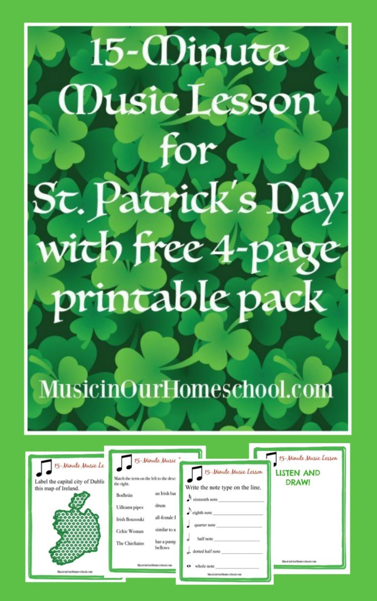 Free 15-Minute Music Lesson for St. Patrick's Day - Music in Our Homeschool
