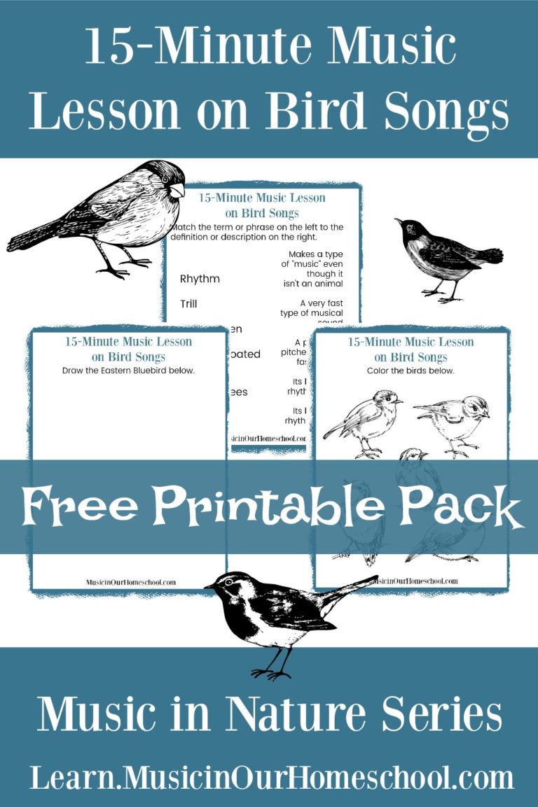15-Minute Music Lesson on Bird Songs & Calls ~ Music in Nature Series ...