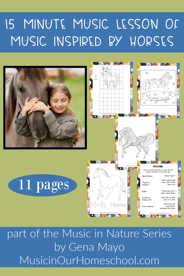 15-Minute Music Lesson of Music Inspired by Horses ~ Music in Nature ...