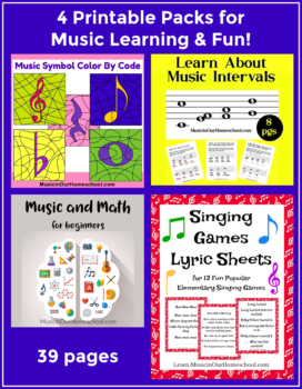 Music Learning and Fun Printable Set - Music in Our Homeschool
