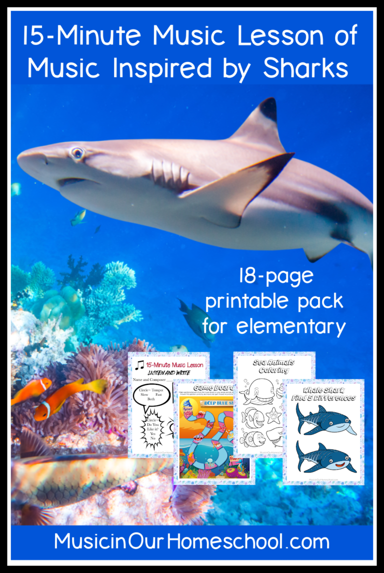 15-Minute Music Lesson of Music Inspired by Sharks - Music in Our ...