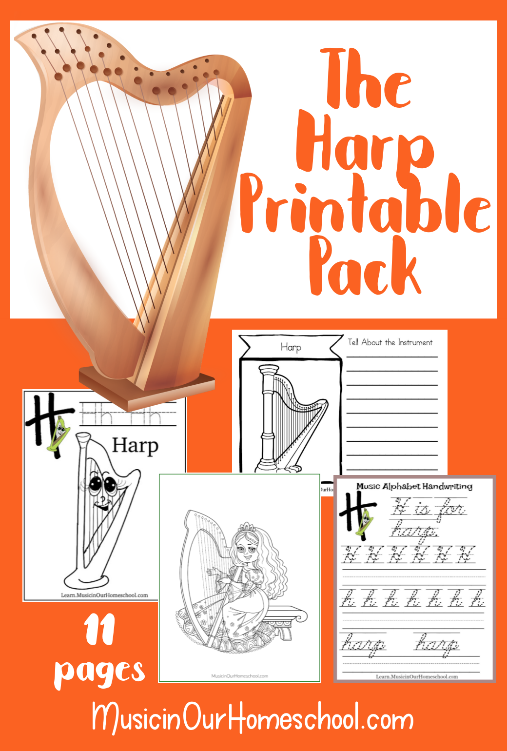 Free 15-Minute Music Lesson About the Celtic Harp - Music in Our Homeschool