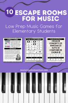 10 Exciting Composer Escape Rooms for Music: Low Prep Music Games for ...