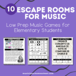 10 Exciting Composer Escape Rooms for Music: Low Prep Music Games for ...